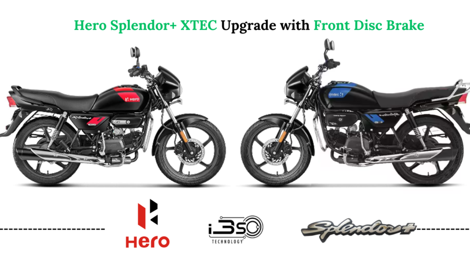 Hero Splendor+ XTEC Launched with Front Disc Brake