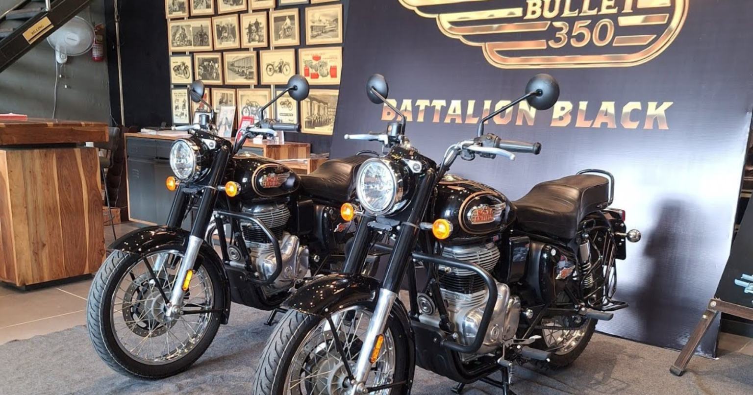 New Royal Enfield Bullet 350 Battalion Black at ₹1.75 Lakh